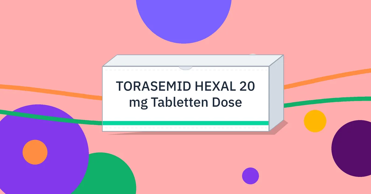 Symbolbild: Packung mit der Aufschrift TORASEMID HEXAL 20 mg Tabletten Dose (PZN 19497598) – Verfügbarkeit und Bezug in Apotheken in Frankfurt am Main