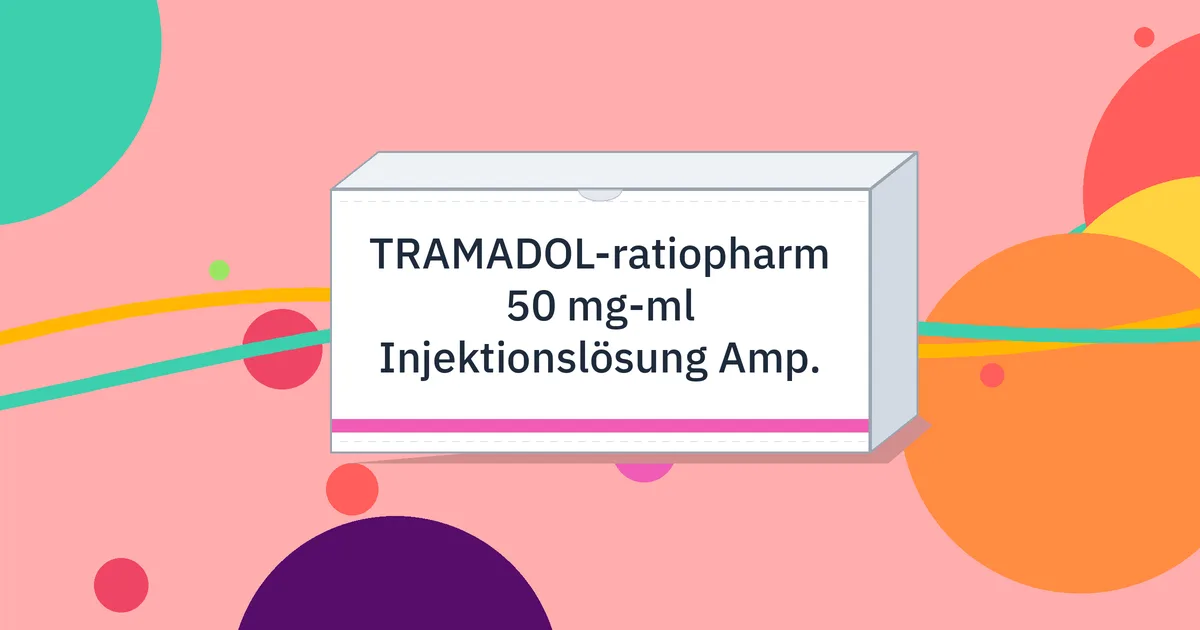 Symbolbild: Packung mit der Aufschrift TRAMADOL-ratiopharm 50 mg-ml Injektionslösung Amp. (PZN 07260632) – Verfügbarkeit und Bezug in Apotheken in Frankfurt am Main
