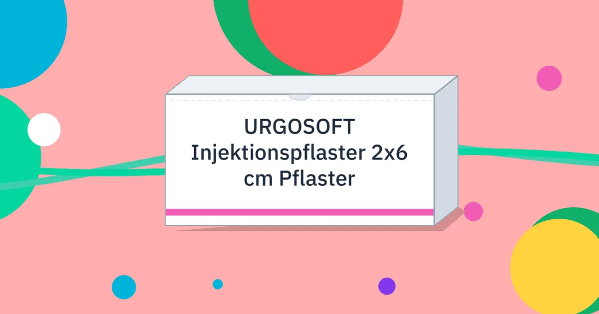 Symbolbild: Packung mit der Aufschrift URGOSOFT Injektionspflaster 2x6 cm Pflaster (PZN 02217347) – Verfügbarkeit und Bezug in Apotheken in Frankfurt am Main