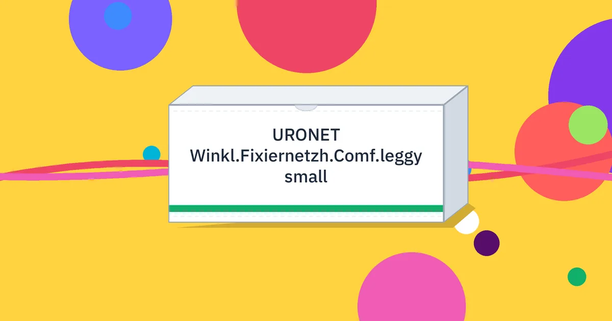 Symbolbild: Packung mit der Aufschrift URONET Winkl.Fixiernetzh.Comf.leggy small (PZN 00477699) – Verfügbarkeit und Bezug in Apotheken in Frankfurt am Main