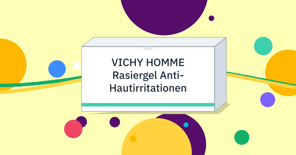Symbolbild: Packung mit der Aufschrift VICHY HOMME Rasiergel Anti-Hautirritationen (PZN 16354645) – Verfügbarkeit und Bezug in Apotheken in Frankfurt am Main