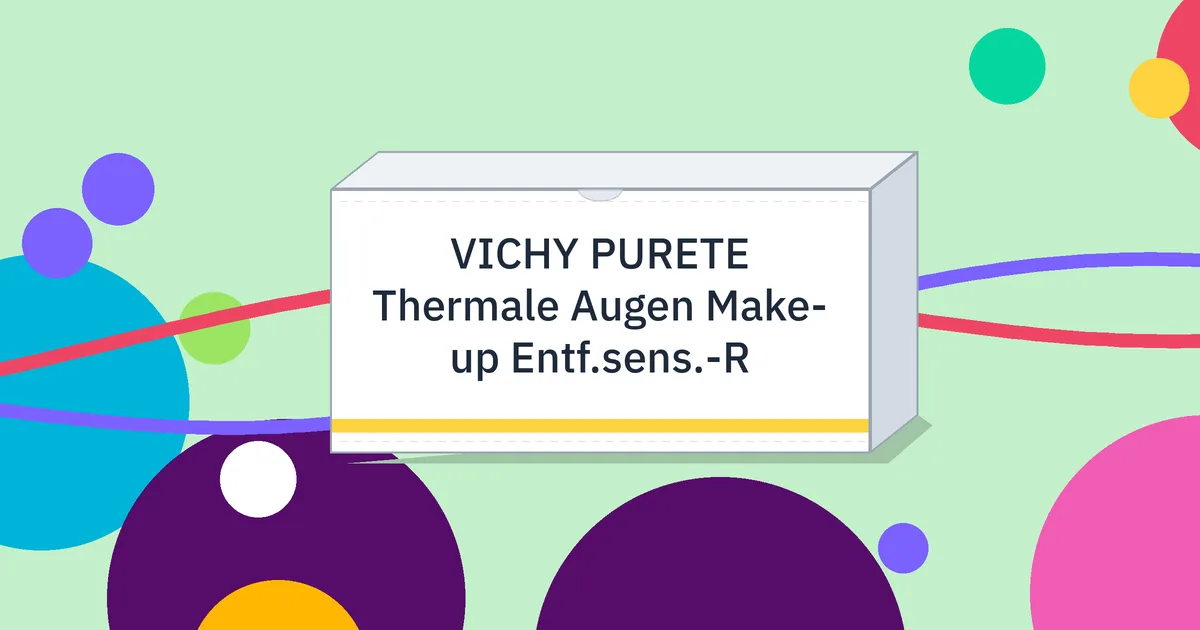 Symbolbild: Packung mit der Aufschrift VICHY PURETE Thermale Augen Make-up Entf.sens.-R (PZN 15210803) – Verfügbarkeit und Bezug in Apotheken in Frankfurt am Main