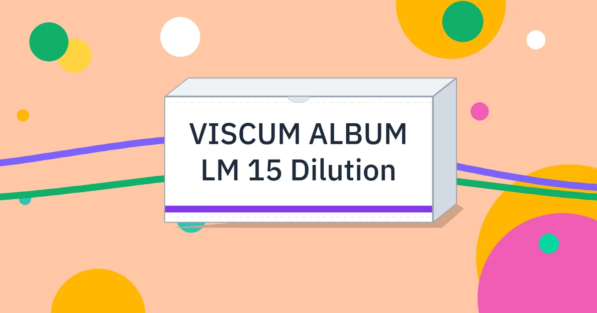Symbolbild: Packung mit der Aufschrift VISCUM ALBUM LM 15 Dilution (PZN 13277921) – Verfügbarkeit und Bezug in Apotheken in Frankfurt am Main