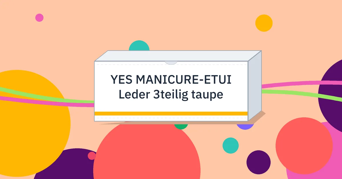 Symbolbild: Packung mit der Aufschrift YES MANICURE-ETUI Leder 3teilig taupe (PZN 15733895) – Verfügbarkeit und Bezug in Apotheken in Frankfurt am Main