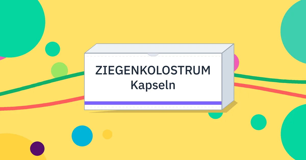 Symbolbild: Packung mit der Aufschrift ZIEGENKOLOSTRUM Kapseln (PZN 06803390) – Verfügbarkeit und Bezug in Apotheken in Frankfurt am Main