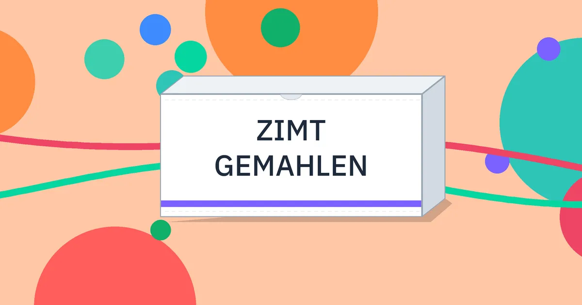 Symbolbild: Packung mit der Aufschrift ZIMT GEMAHLEN (PZN 10810763) – Verfügbarkeit und Bezug in Apotheken in Frankfurt am Main