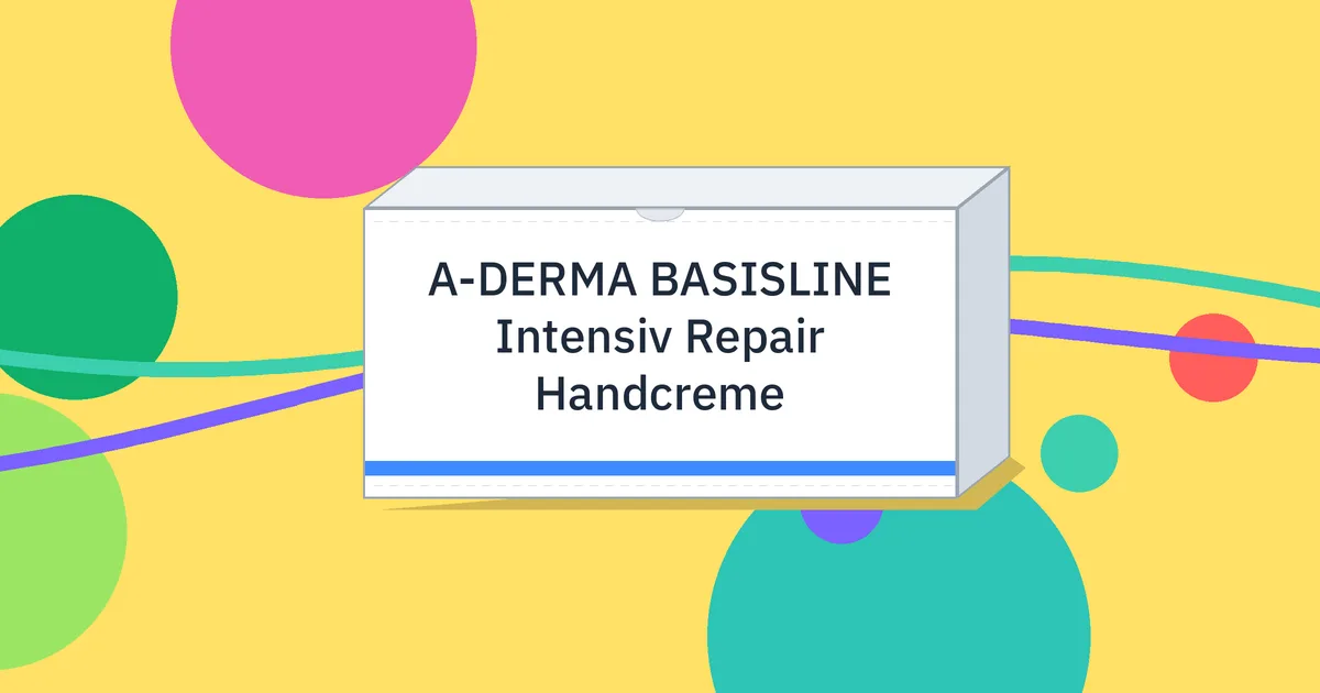 Symbolbild: Packung mit der Aufschrift A-DERMA BASISLINE Intensiv Repair Handcreme (PZN 07586486) – Verfügbarkeit und Bezug in Apotheken in Frankfurt am Main