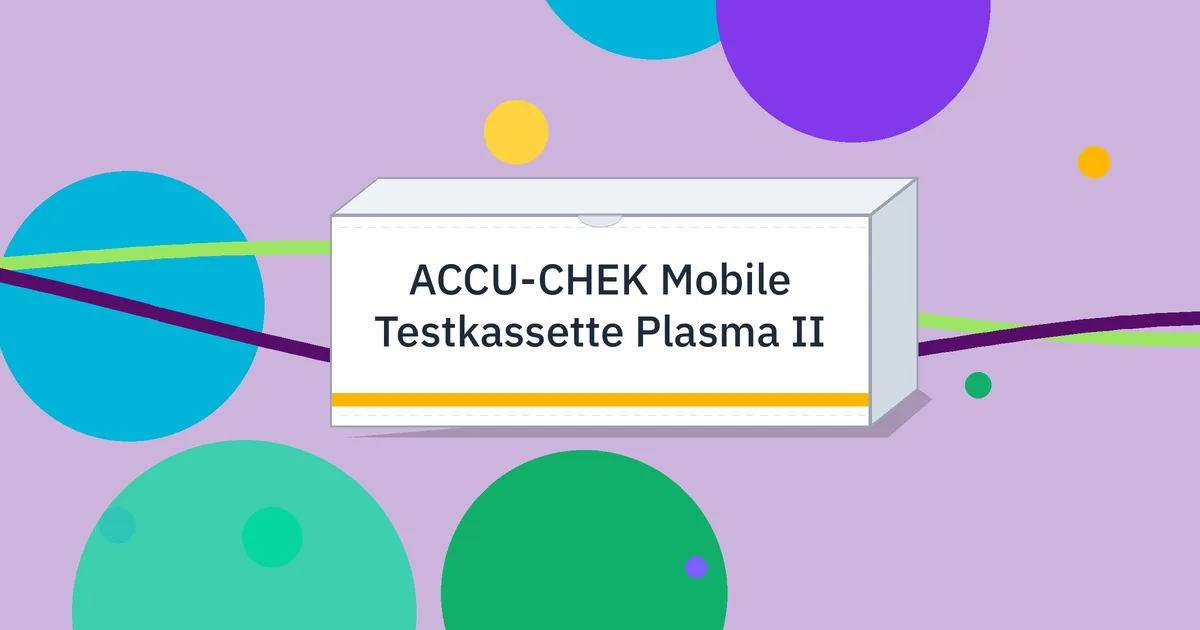 Symbolbild: Packung mit der Aufschrift ACCU-CHEK Mobile Testkassette Plasma II (PZN 10843389) – Verfügbarkeit und Bezug in Apotheken in Frankfurt am Main