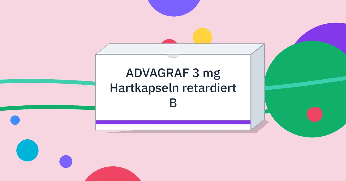 Symbolbild: Packung mit der Aufschrift ADVAGRAF 3 mg Hartkapseln retardiert B (PZN 11192310) – Verfügbarkeit und Bezug in Apotheken in Frankfurt am Main