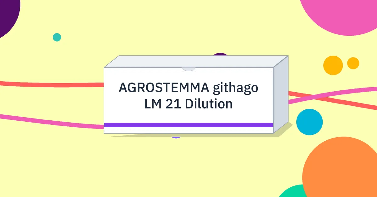Symbolbild: Packung mit der Aufschrift AGROSTEMMA githago LM 21 Dilution (PZN 13307473) – Verfügbarkeit und Bezug in Apotheken in Frankfurt am Main