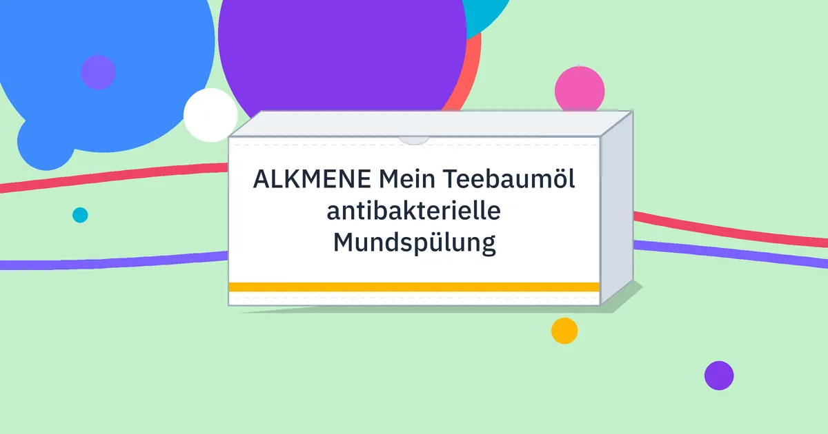 Symbolbild: Packung mit der Aufschrift ALKMENE Mein Teebaumöl antibakterielle Mundspülung (PZN 17638652) – Verfügbarkeit und Bezug in Apotheken in Frankfurt am Main