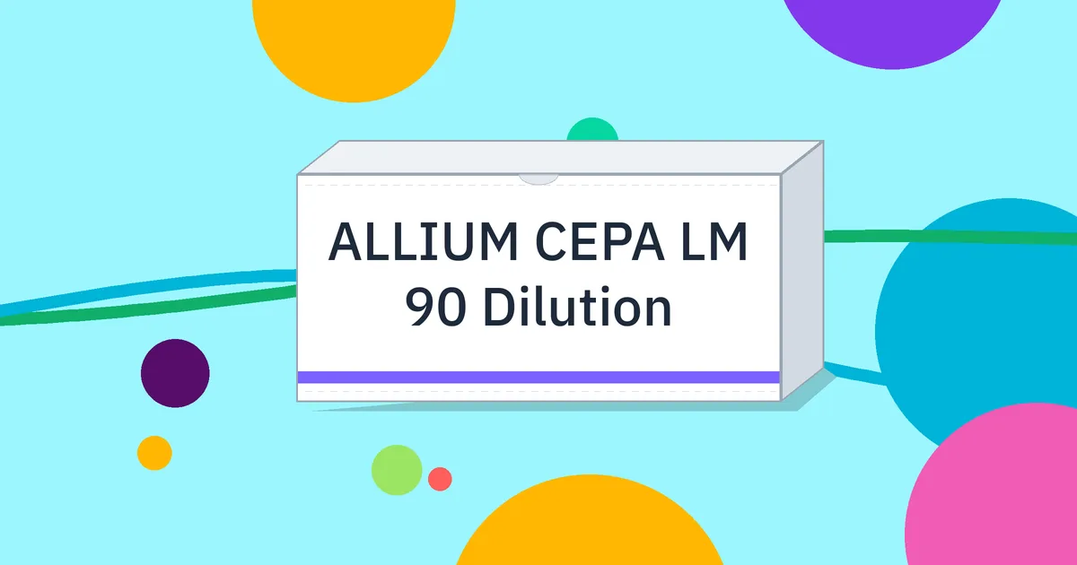 Symbolbild: Packung mit der Aufschrift ALLIUM CEPA LM 90 Dilution (PZN 12756909) – Verfügbarkeit und Bezug in Apotheken in Frankfurt am Main