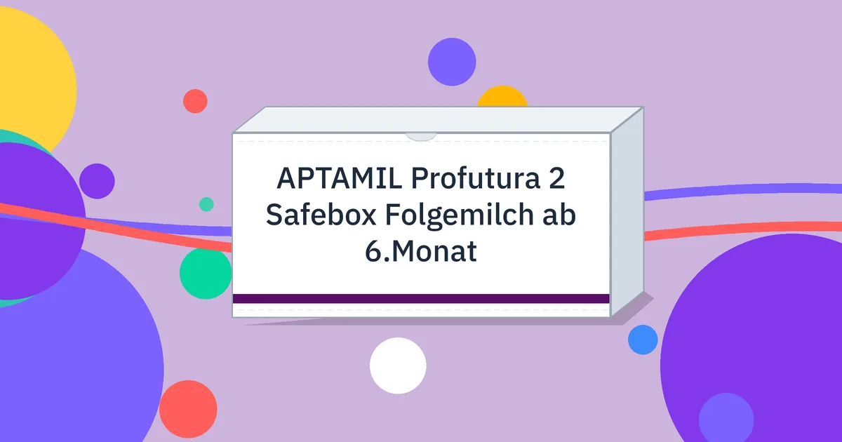 Symbolbild: Packung mit der Aufschrift APTAMIL Profutura 2 Safebox Folgemilch ab 6.Monat (PZN 10320935) – Verfügbarkeit und Bezug in Apotheken in Frankfurt am Main