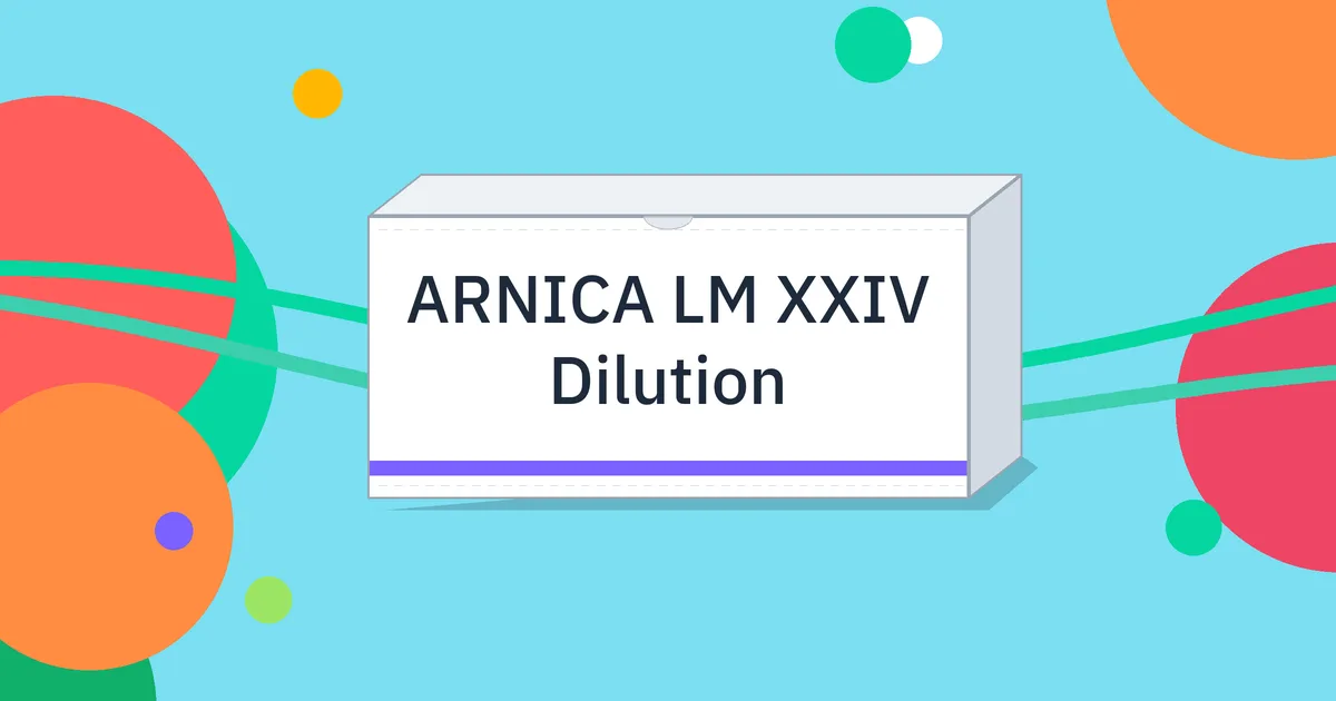 Symbolbild: Packung mit der Aufschrift ARNICA LM XXIV Dilution (PZN 02673714) – Verfügbarkeit und Bezug in Apotheken in Frankfurt am Main