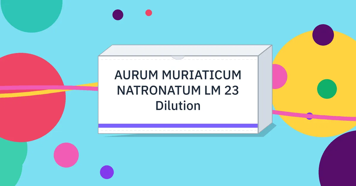 Symbolbild: Packung mit der Aufschrift AURUM MURIATICUM NATRONATUM LM 23 Dilution (PZN 12786052) – Verfügbarkeit und Bezug in Apotheken in Frankfurt am Main