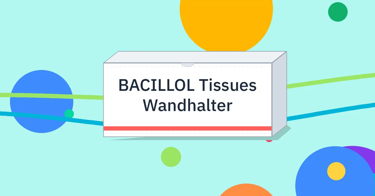 Symbolbild: Packung mit der Aufschrift BACILLOL Tissues Wandhalter (PZN 09729530) – Verfügbarkeit und Bezug in Apotheken in Frankfurt am Main