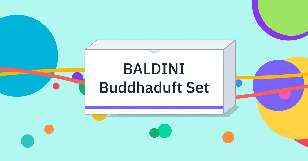 Symbolbild: Packung mit der Aufschrift BALDINI Buddhaduft Set (PZN 02838084) – Verfügbarkeit und Bezug in Apotheken in Frankfurt am Main