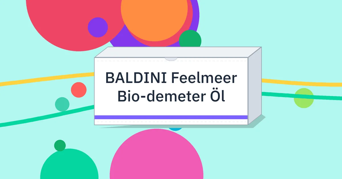 Symbolbild: Packung mit der Aufschrift BALDINI Feelmeer Bio-demeter Öl (PZN 10827953) – Verfügbarkeit und Bezug in Apotheken in Frankfurt am Main