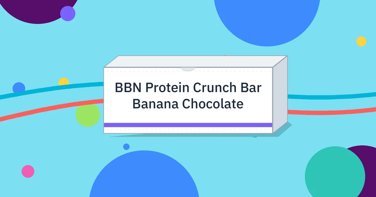 Symbolbild: Packung mit der Aufschrift BBN Protein Crunch Bar Banana Chocolate (PZN 19126761) – Verfügbarkeit und Bezug in Apotheken in Frankfurt am Main
