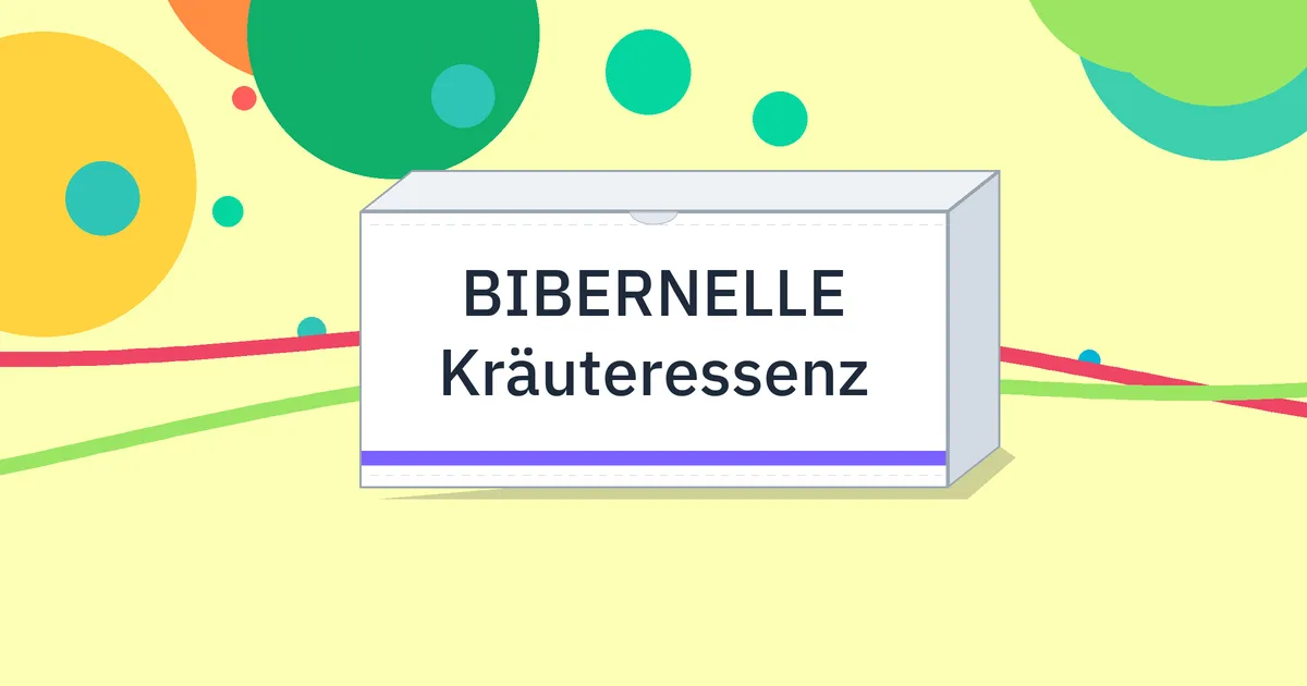 Symbolbild: Packung mit der Aufschrift BIBERNELLE Kräuteressenz (PZN 13819629) – Verfügbarkeit und Bezug in Apotheken in Frankfurt am Main