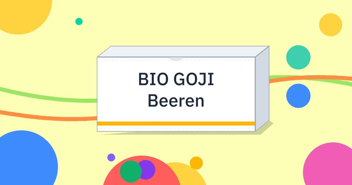 Symbolbild: Packung mit der Aufschrift BIO GOJI Beeren (PZN 14415377) – Verfügbarkeit und Bezug in Apotheken in Frankfurt am Main