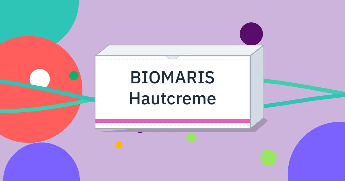 Symbolbild: Packung mit der Aufschrift BIOMARIS Hautcreme (PZN 01357282) – Verfügbarkeit und Bezug in Apotheken in Frankfurt am Main