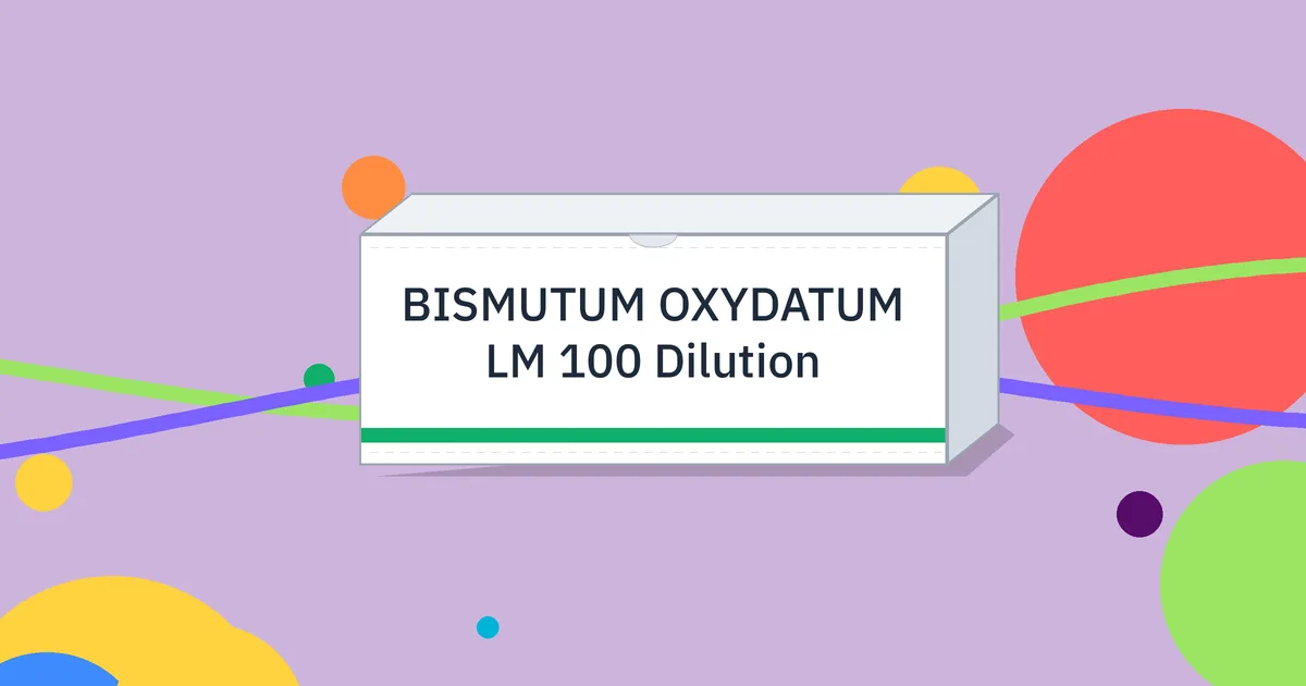 Symbolbild: Packung mit der Aufschrift BISMUTUM OXYDATUM LM 100 Dilution (PZN 13388371) – Verfügbarkeit und Bezug in Apotheken in Frankfurt am Main
