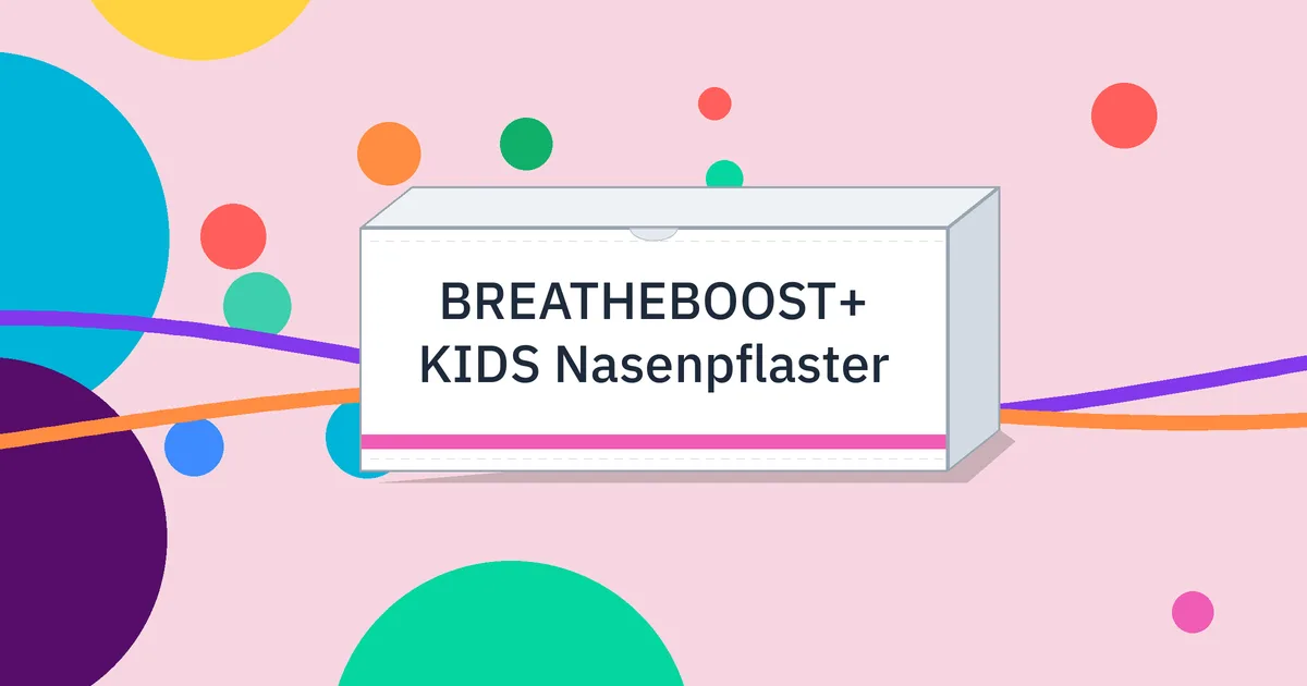 Symbolbild: Packung mit der Aufschrift BREATHEBOOST+ KIDS Nasenpflaster (PZN 19480586) – Verfügbarkeit und Bezug in Apotheken in Frankfurt am Main