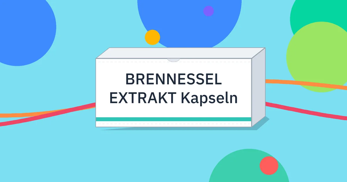 Symbolbild: Packung mit der Aufschrift BRENNESSEL EXTRAKT Kapseln (PZN 10134687) – Verfügbarkeit und Bezug in Apotheken in Frankfurt am Main