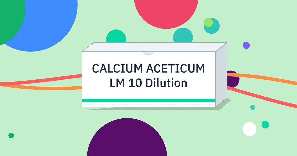 Symbolbild: Packung mit der Aufschrift CALCIUM ACETICUM LM 10 Dilution (PZN 13405514) – Verfügbarkeit und Bezug in Apotheken in Frankfurt am Main