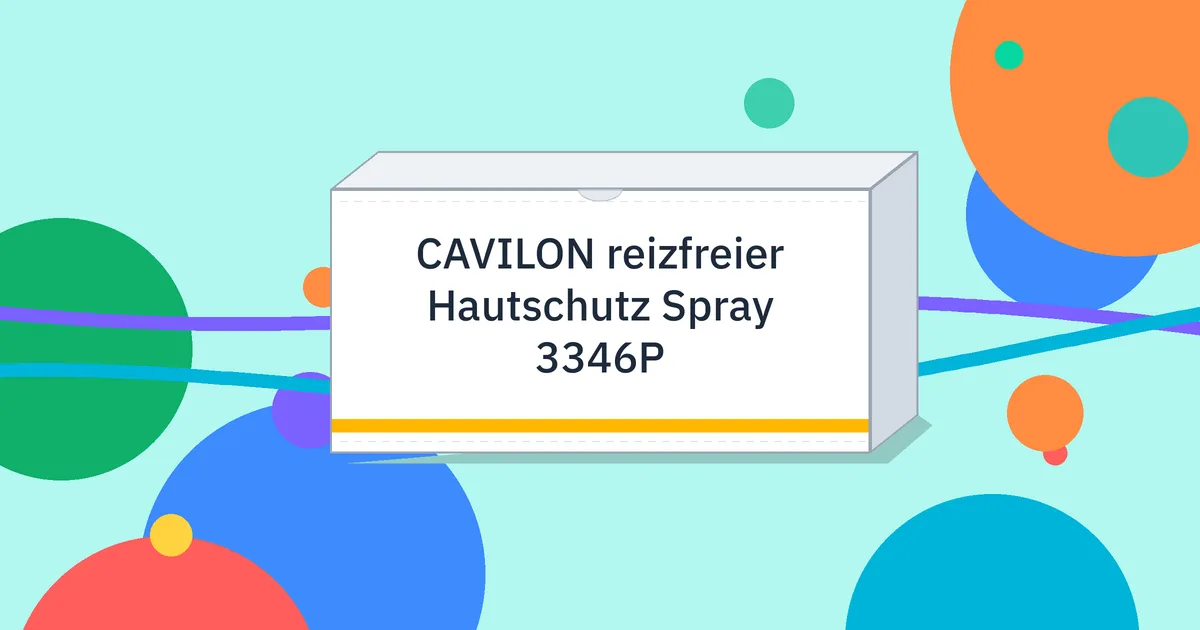 Symbolbild: Packung mit der Aufschrift CAVILON reizfreier Hautschutz Spray 3346P (PZN 06837704) – Verfügbarkeit und Bezug in Apotheken in Frankfurt am Main