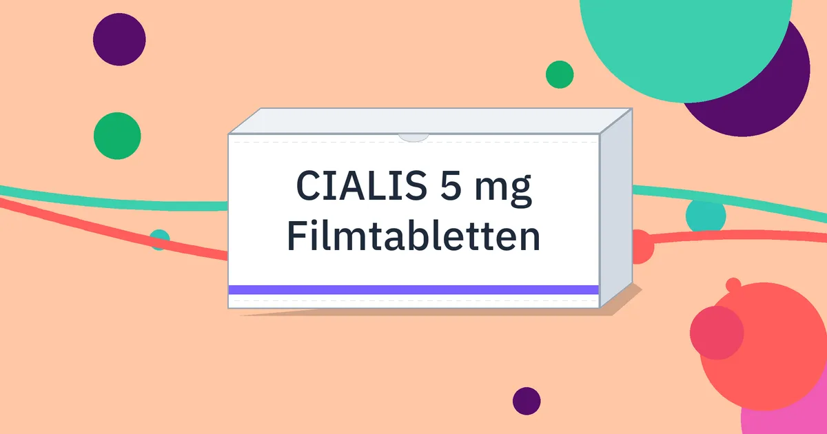 Symbolbild: Packung mit der Aufschrift CIALIS 5 mg Filmtabletten (PZN 09488500) – Verfügbarkeit und Bezug in Apotheken in Frankfurt am Main