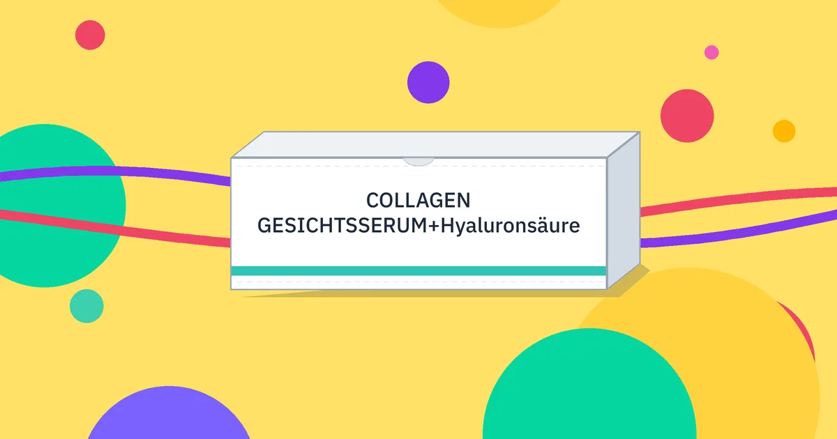 Symbolbild: Packung mit der Aufschrift COLLAGEN GESICHTSSERUM+Hyaluronsäure (PZN 19402959) – Verfügbarkeit und Bezug in Apotheken in Frankfurt am Main