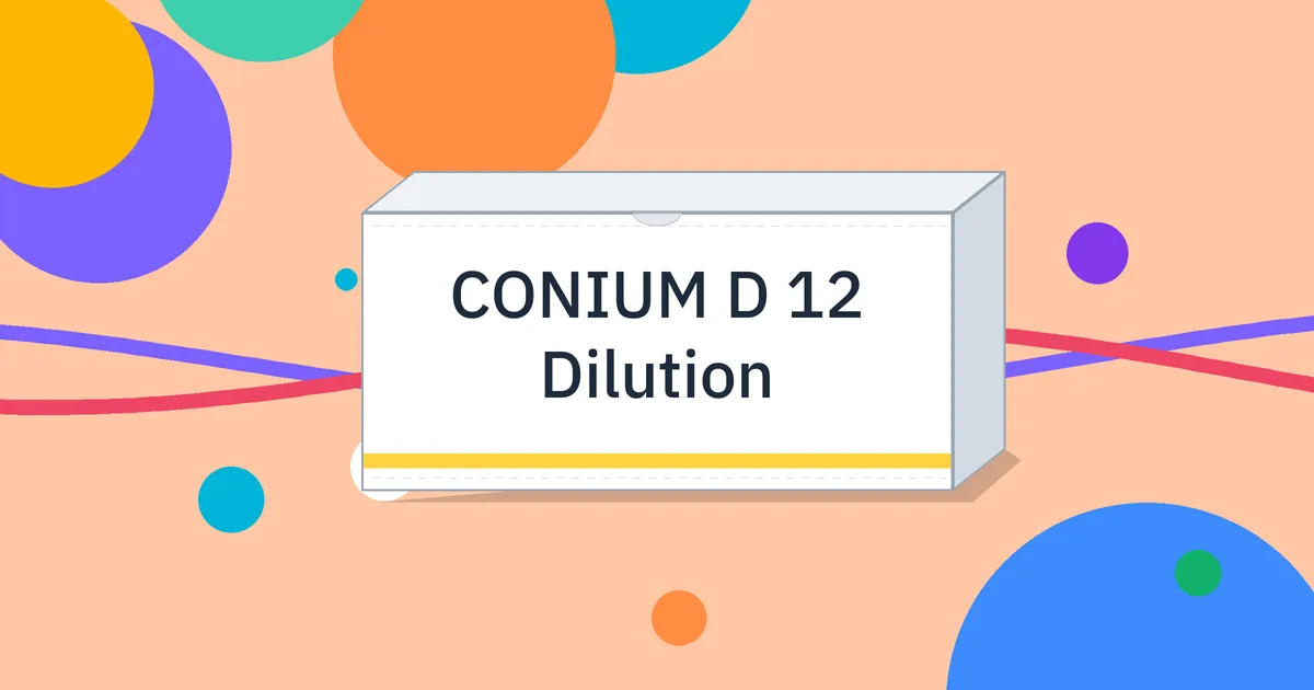 Symbolbild: Packung mit der Aufschrift CONIUM D 12 Dilution (PZN 02401720) – Verfügbarkeit und Bezug in Apotheken in Frankfurt am Main