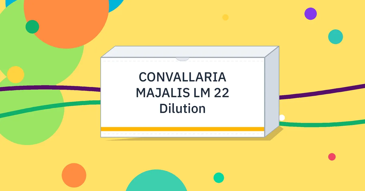 Symbolbild: Packung mit der Aufschrift CONVALLARIA MAJALIS LM 22 Dilution (PZN 12833656) – Verfügbarkeit und Bezug in Apotheken in Frankfurt am Main
