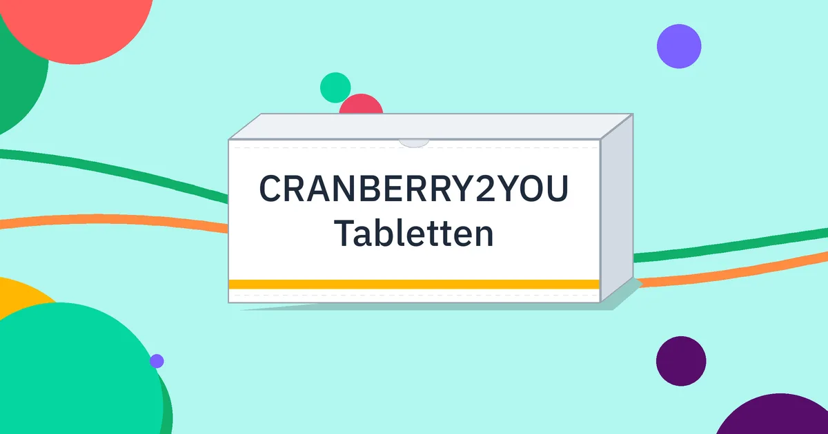 Symbolbild: Packung mit der Aufschrift CRANBERRY2YOU Tabletten (PZN 19745501) – Verfügbarkeit und Bezug in Apotheken in Frankfurt am Main