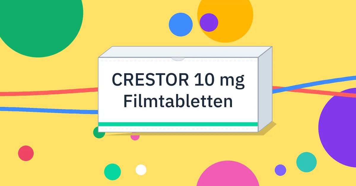 Symbolbild: Packung mit der Aufschrift CRESTOR 10 mg Filmtabletten (PZN 06836768) – Verfügbarkeit und Bezug in Apotheken in Frankfurt am Main