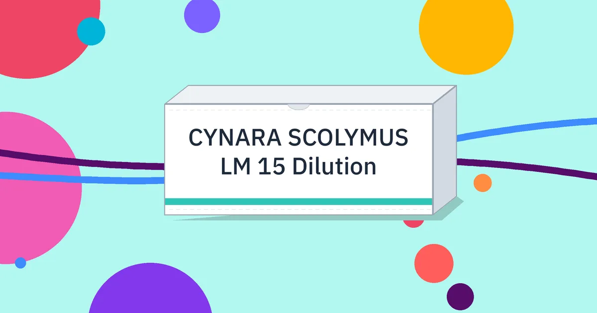 Symbolbild: Packung mit der Aufschrift CYNARA SCOLYMUS LM 15 Dilution (PZN 13459616) – Verfügbarkeit und Bezug in Apotheken in Frankfurt am Main