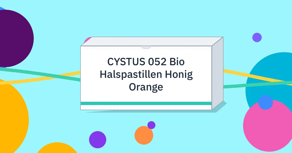 Symbolbild: Packung mit der Aufschrift CYSTUS 052 Bio Halspastillen Honig Orange (PZN 03641981) – Verfügbarkeit und Bezug in Apotheken in Frankfurt am Main