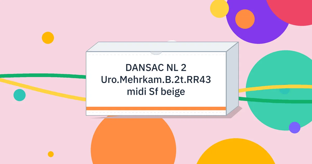 Symbolbild: Packung mit der Aufschrift DANSAC NL 2 Uro.Mehrkam.B.2t.RR43 midi Sf beige (PZN 18179643) – Verfügbarkeit und Bezug in Apotheken in Frankfurt am Main