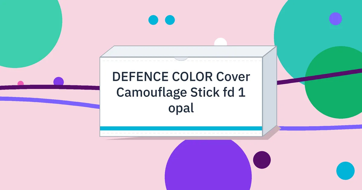 Symbolbild: Packung mit der Aufschrift DEFENCE COLOR Cover Camouflage Stick fd 1 opal (PZN 11891077) – Verfügbarkeit und Bezug in Apotheken in Frankfurt am Main