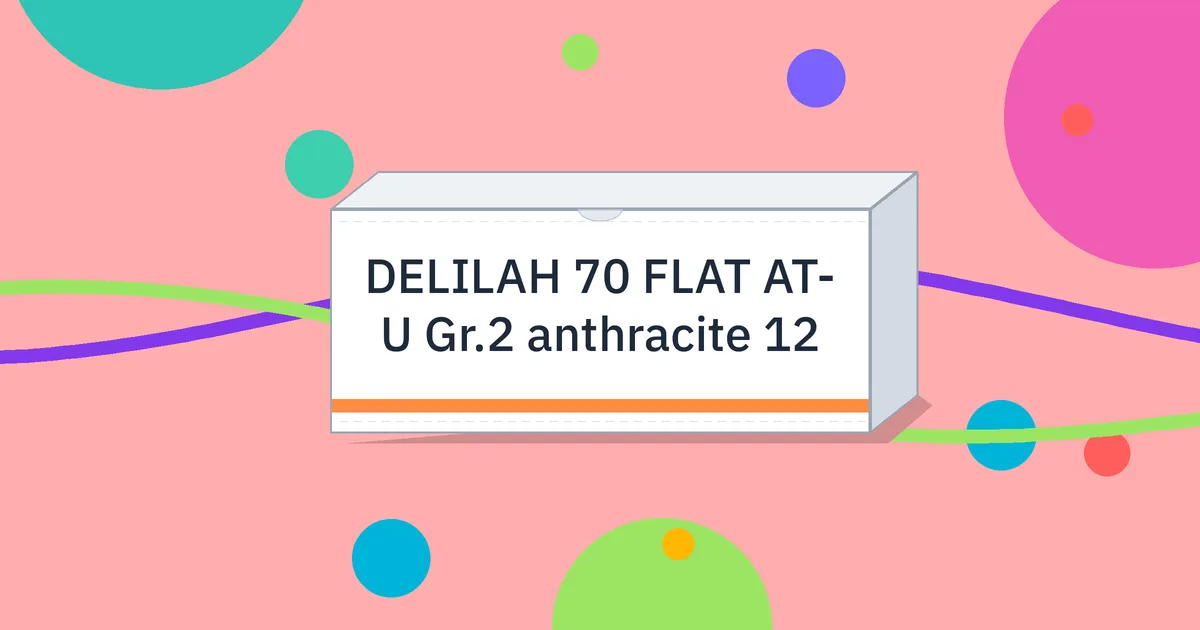 Symbolbild: Packung mit der Aufschrift DELILAH 70 FLAT AT-U Gr.2 anthracite 12 (PZN 13848861) – Verfügbarkeit und Bezug in Apotheken in Frankfurt am Main
