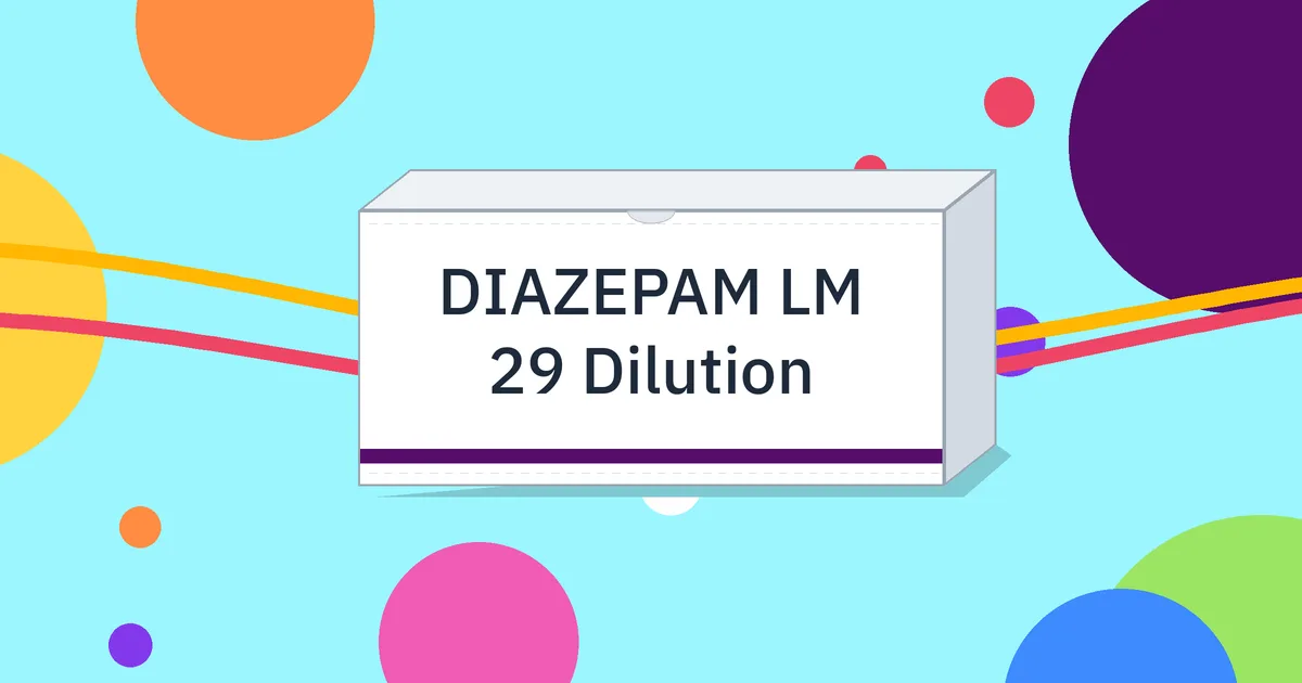 Symbolbild: Packung mit der Aufschrift DIAZEPAM LM 29 Dilution (PZN 12841041) – Verfügbarkeit und Bezug in Apotheken in Frankfurt am Main