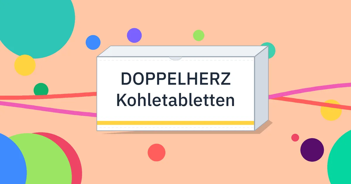 Symbolbild: Packung mit der Aufschrift DOPPELHERZ Kohletabletten (PZN 19366407) – Verfügbarkeit und Bezug in Apotheken in Frankfurt am Main