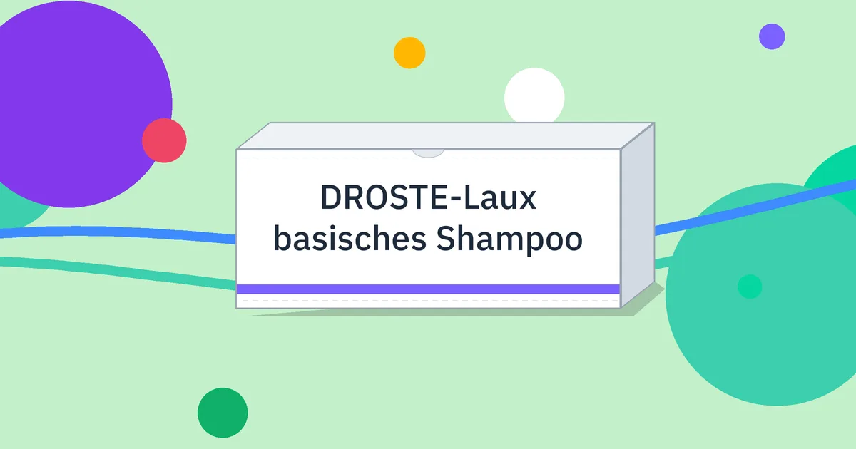 Symbolbild: Packung mit der Aufschrift DROSTE-Laux basisches Shampoo (PZN 18448439) – Verfügbarkeit und Bezug in Apotheken in Frankfurt am Main