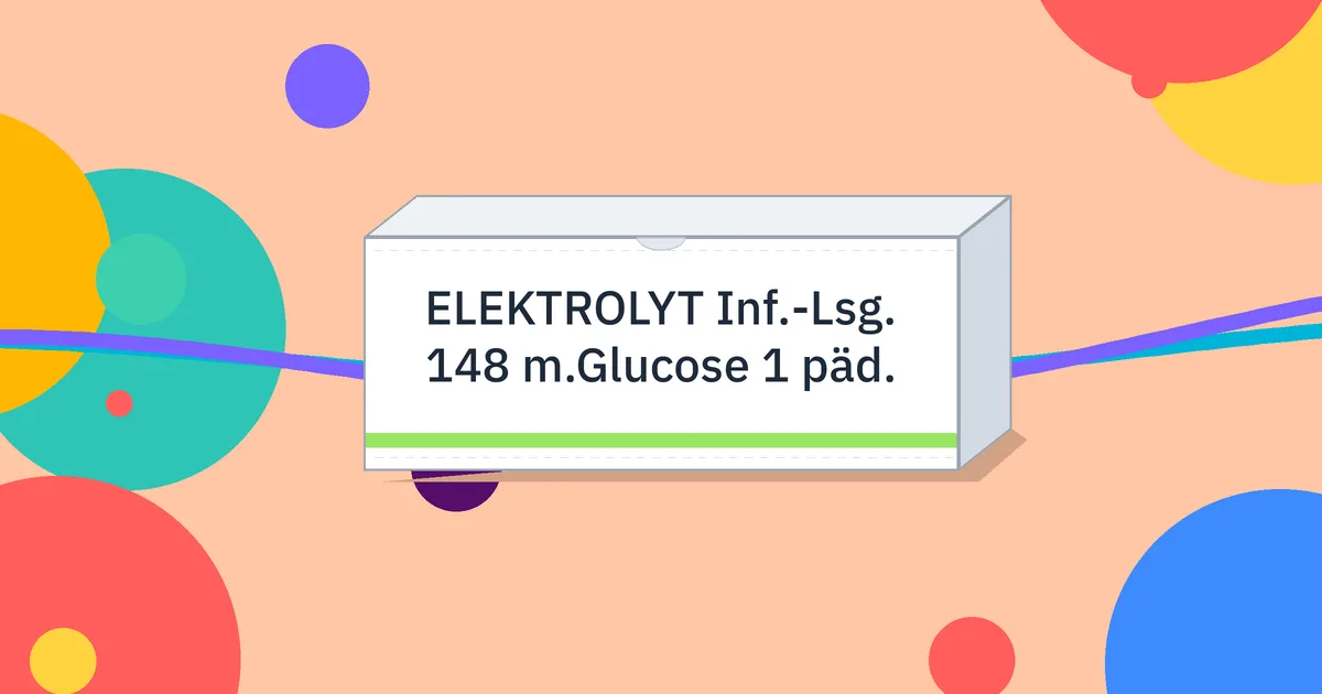 Symbolbild: Packung mit der Aufschrift ELEKTROLYT Inf.-Lsg. 148 m.Glucose 1 päd. (PZN 00836715) – Verfügbarkeit und Bezug in Apotheken in Frankfurt am Main
