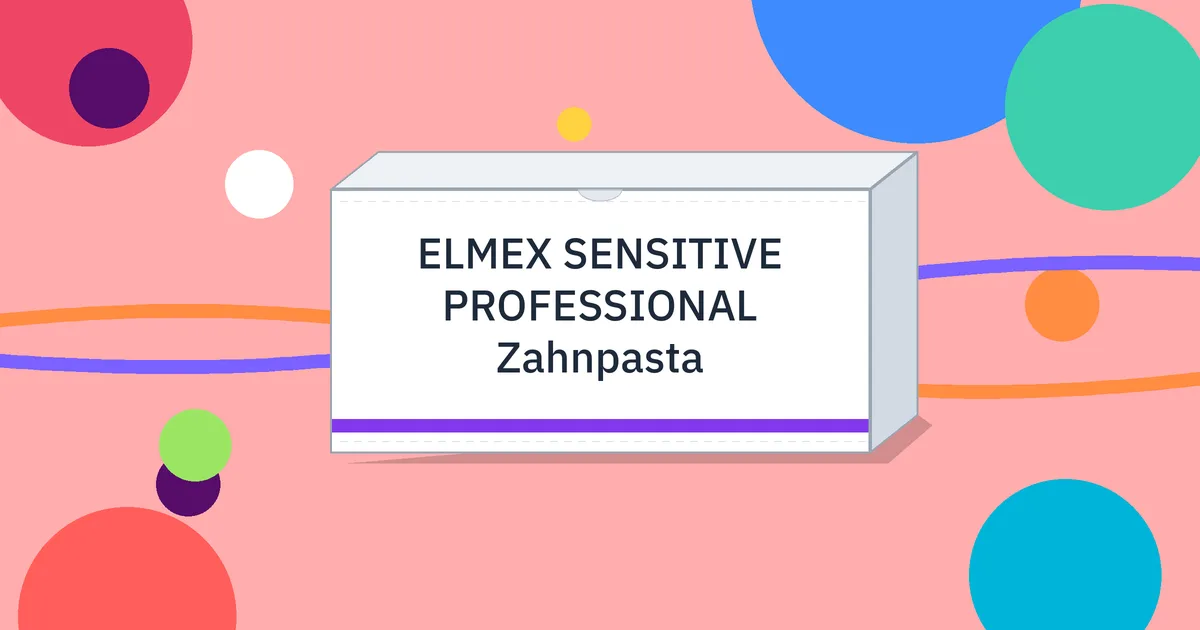 Symbolbild: Packung mit der Aufschrift ELMEX SENSITIVE PROFESSIONAL Zahnpasta (PZN 06810639) – Verfügbarkeit und Bezug in Apotheken in Frankfurt am Main