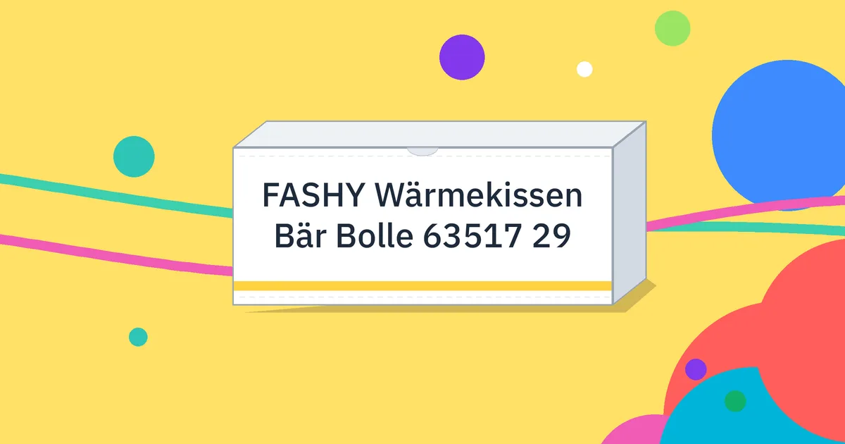 Symbolbild: Packung mit der Aufschrift FASHY Wärmekissen Bär Bolle 63517 29 (PZN 16579315) – Verfügbarkeit und Bezug in Apotheken in Frankfurt am Main