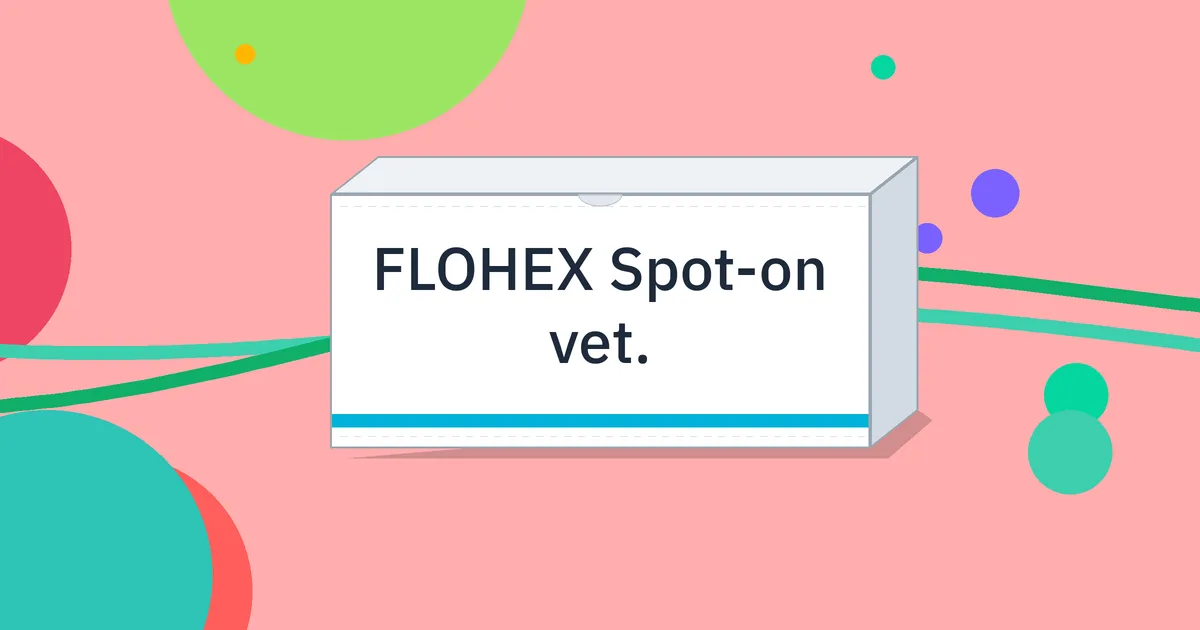 Symbolbild: Packung mit der Aufschrift FLOHEX Spot-on vet. (PZN 13474685) – Verfügbarkeit und Bezug in Apotheken in Frankfurt am Main