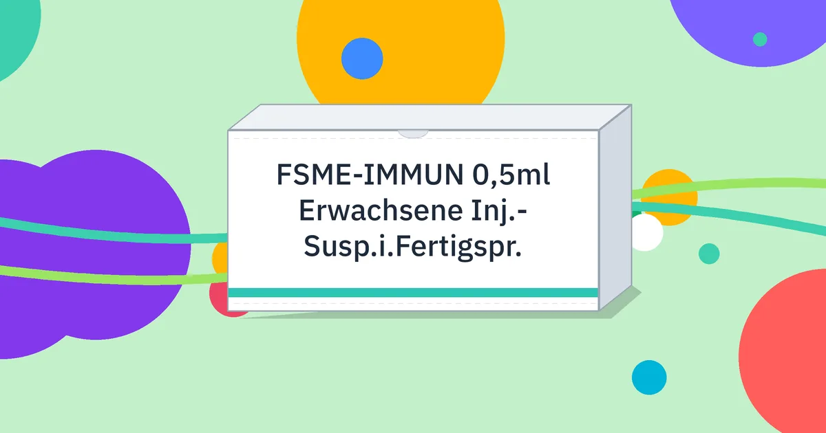 Symbolbild: Packung mit der Aufschrift FSME-IMMUN 0,5ml Erwachsene Inj.-Susp.i.Fertigspr. (PZN 00747213) – Verfügbarkeit und Bezug in Apotheken in Frankfurt am Main